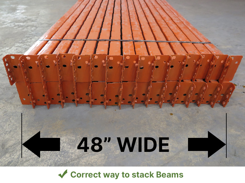 Correct way to stack Beams : Warehouse Rack Company, Inc.